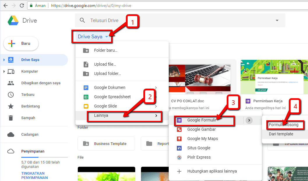 Cara Membuat dan Memanfaatkan Form Online Gratis dari Google Formulir ...