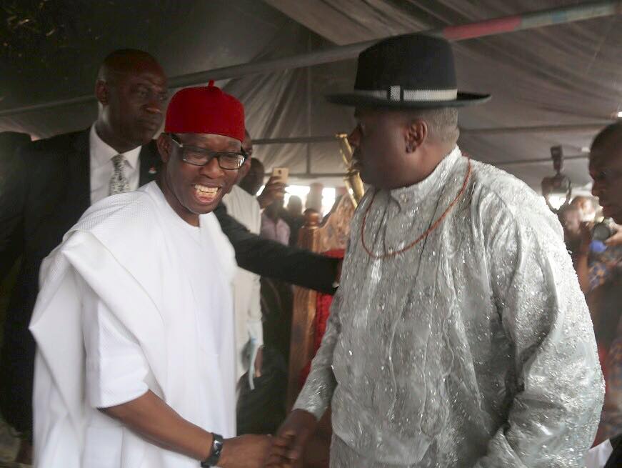Photos: James Ibori spotted at a function in Delta state