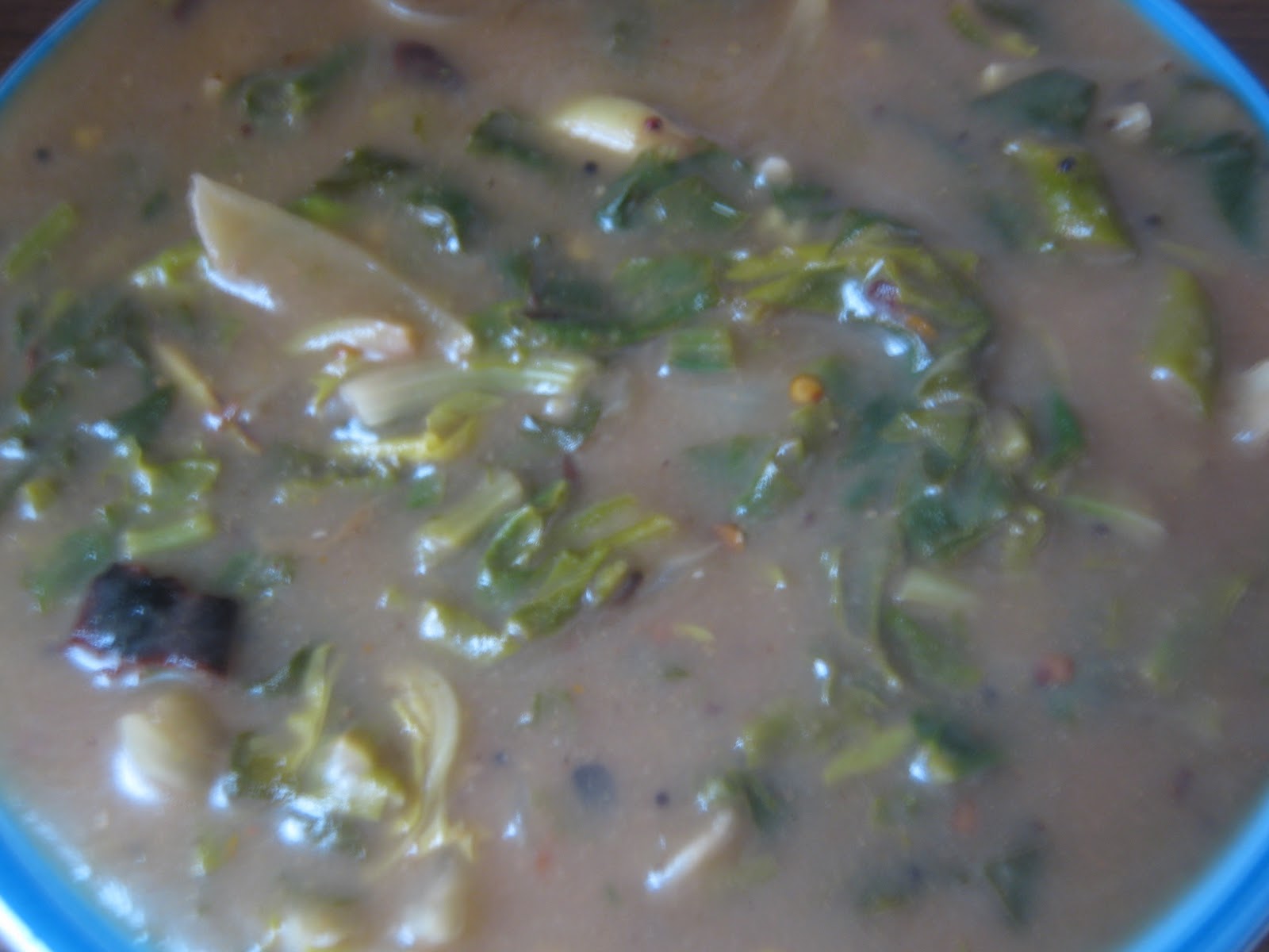 Sri's kitchen: Paala kura pulusu (or) spinach stew