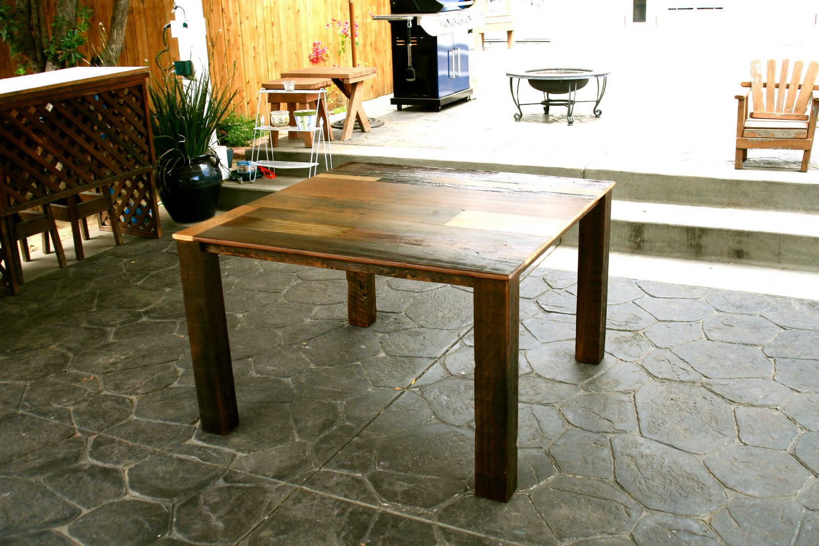 Arbor Exchange | Reclaimed Wood Furniture: Square Patchwork Tables