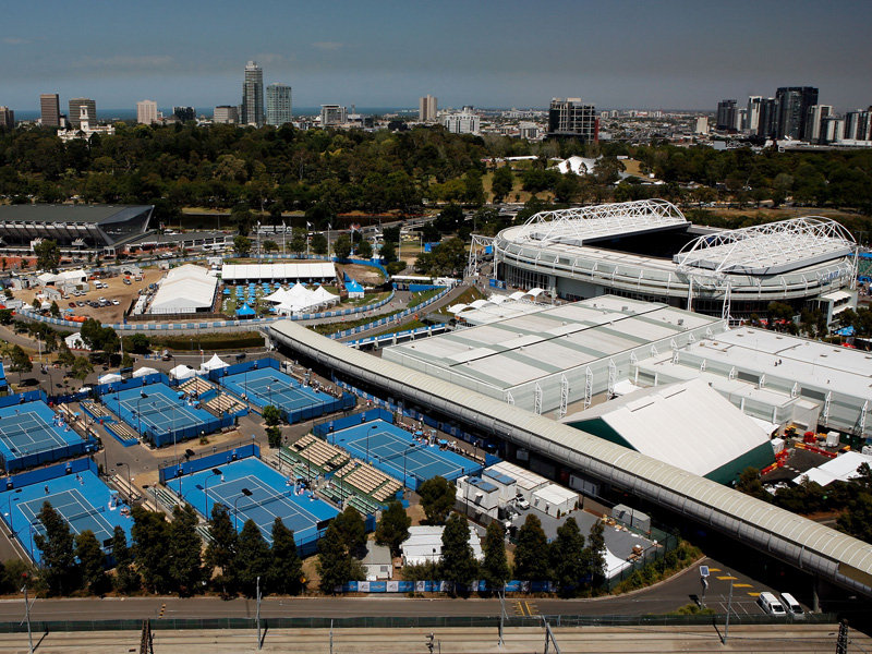 Photographs of Australian open venue - Melbourne park , Rod Lever Arena ...