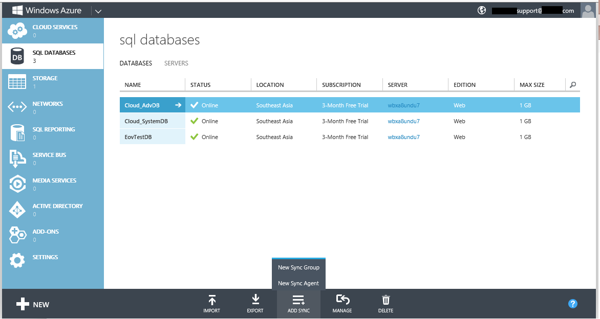 Sql Server Knowledge Sharing Blog Sql Azure Data Synchronization Process Step By Step