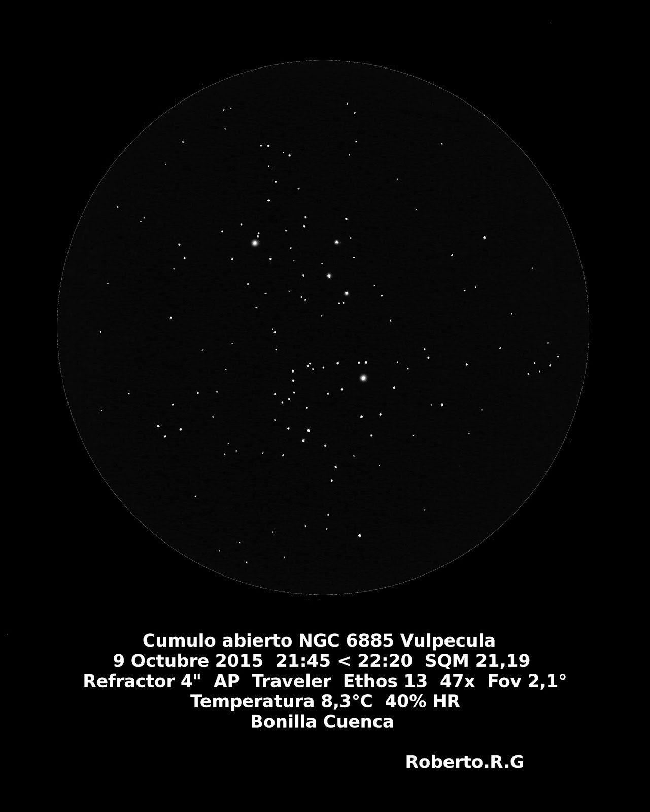Observaciones astronómicas visuales: Observación Cumulo abierto NGC ...