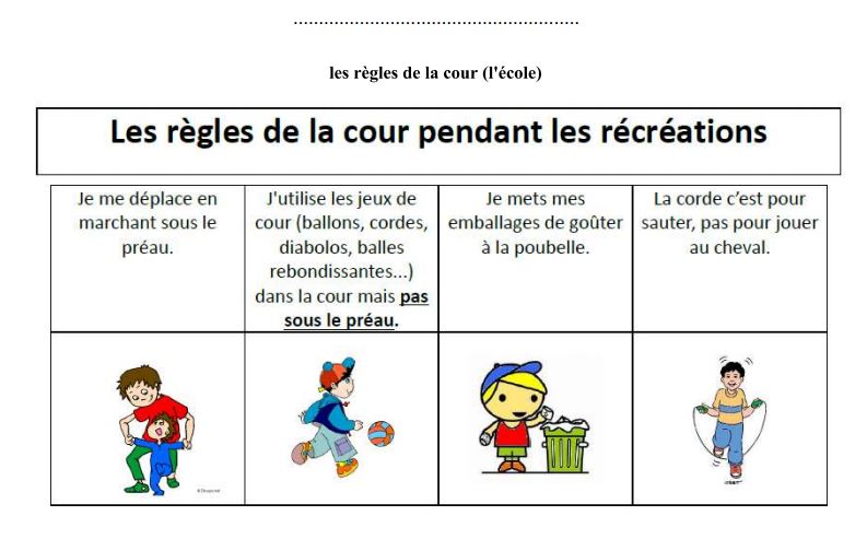 Nouvelle mise en page 2018 Règles de classe,Règles d'école et les ...