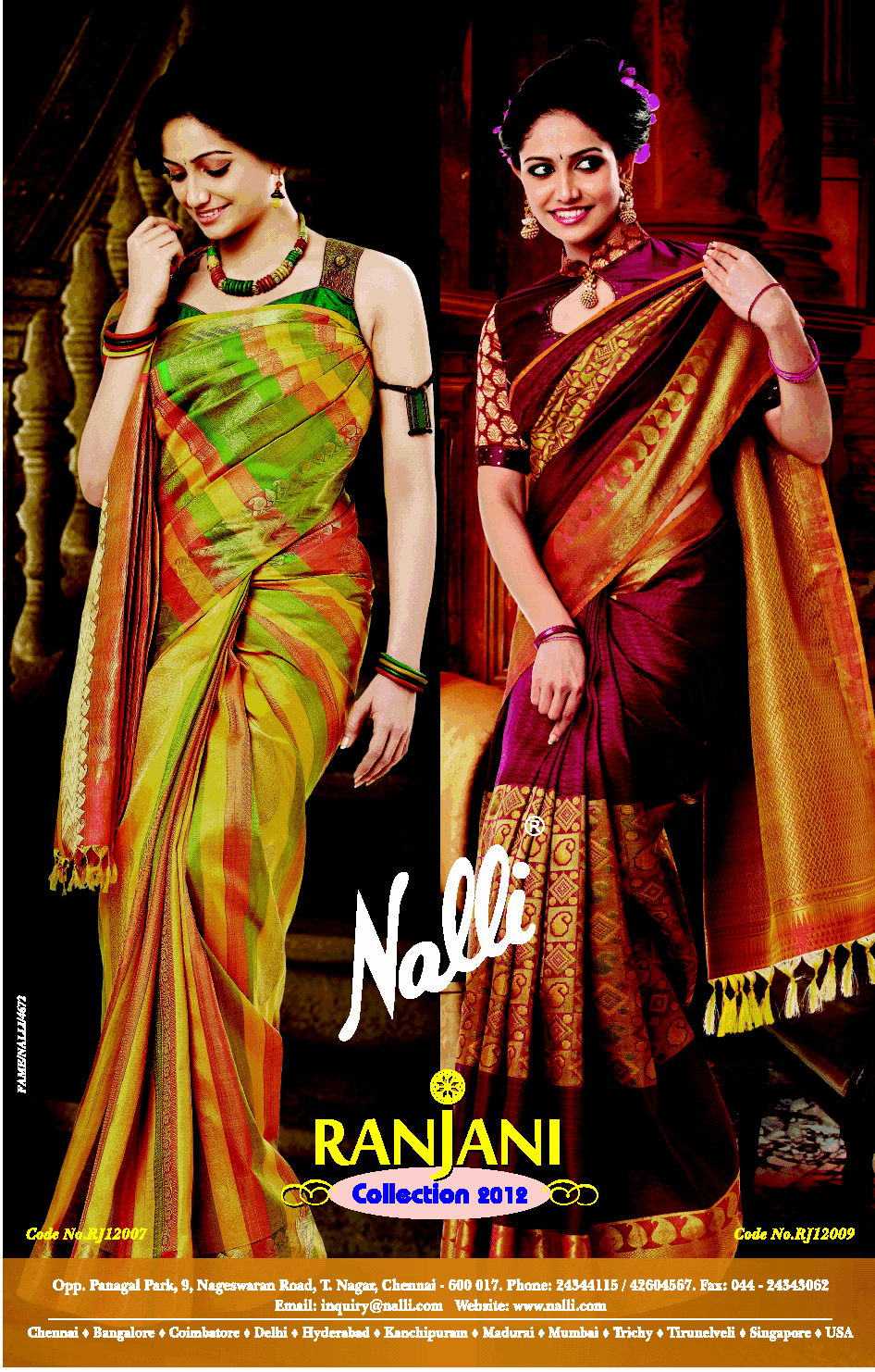 Sale news and Shopping details: Nalli Silks Diwali Collections 2012