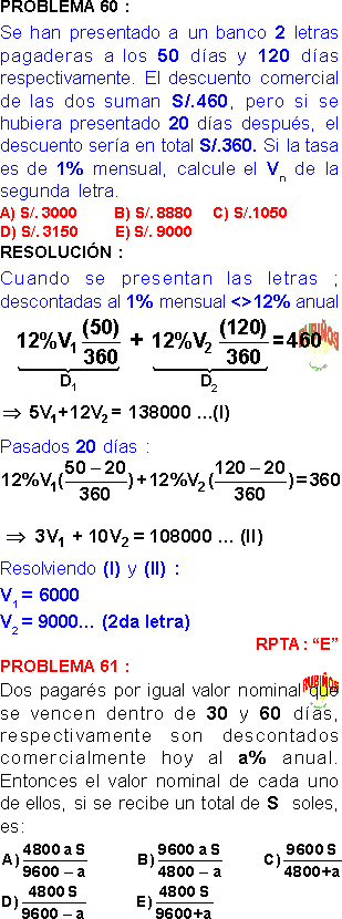REGLA DE DESCUENTO COMERCIAL EJERCICIOS RESUELTOS PDF