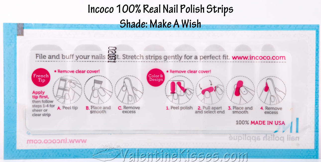 Valentine Kisses: Incoco 100% Real Nail Polish Strips in shade Make A ...