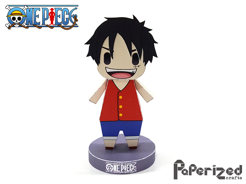 One Piece: Monkey D. Luffy Papercraft | Paperized Crafts
