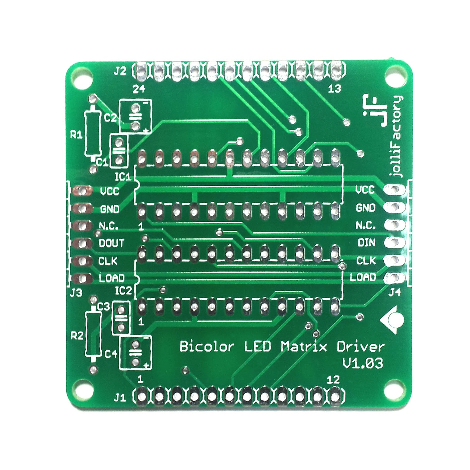 jolliFactory: Bi-color LED Matrix Driver Module DIY Kit
