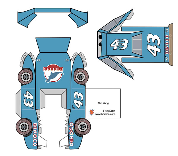 SP. Papel Modelismo: PaperCraft - Carros Disney - The King