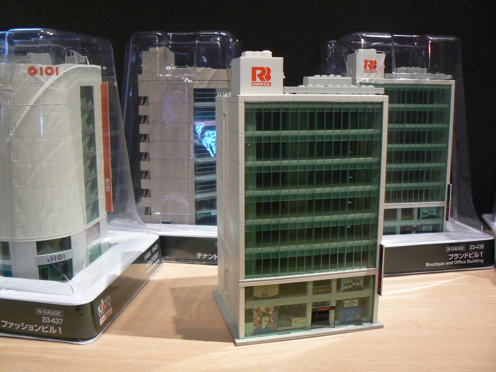 quinntopia - An N Scale blog: Kato Office Building Kit-bash