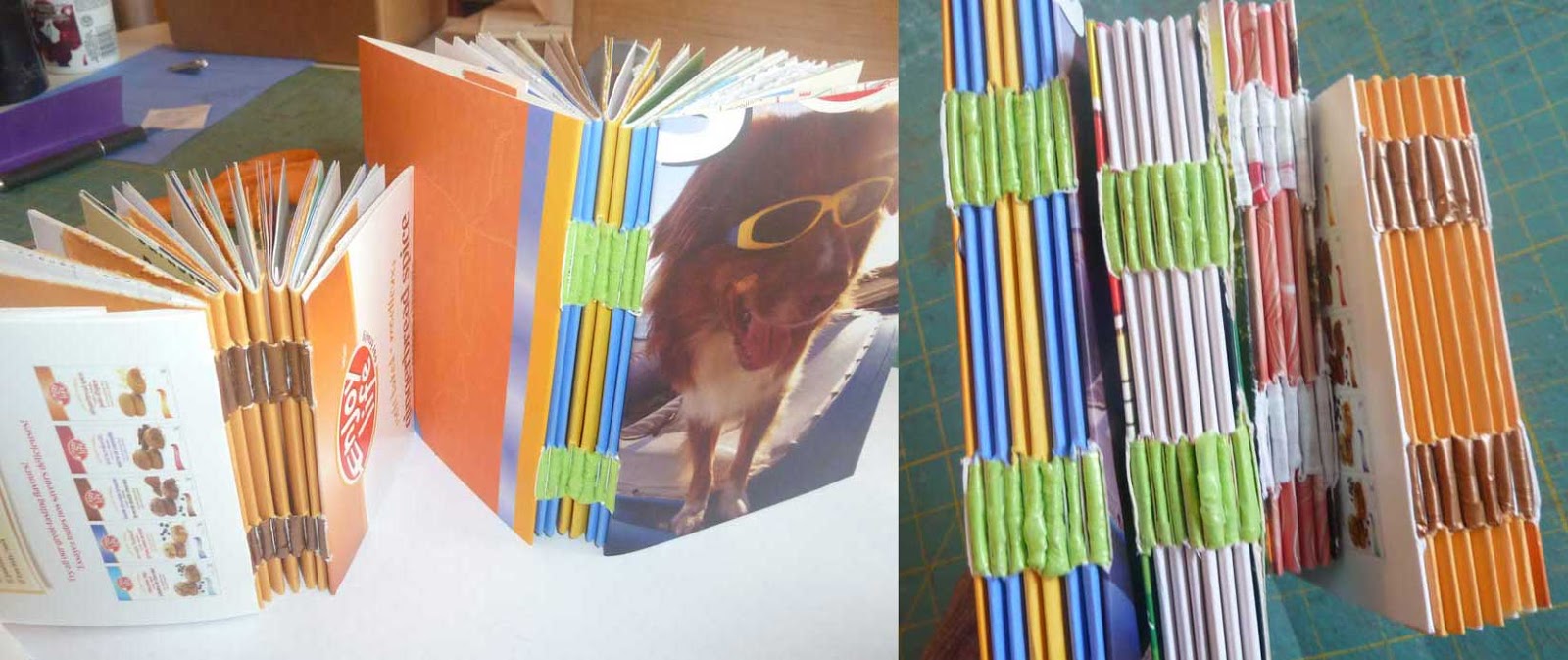 MyHandboundBooks: Making Journals with repurposed materials