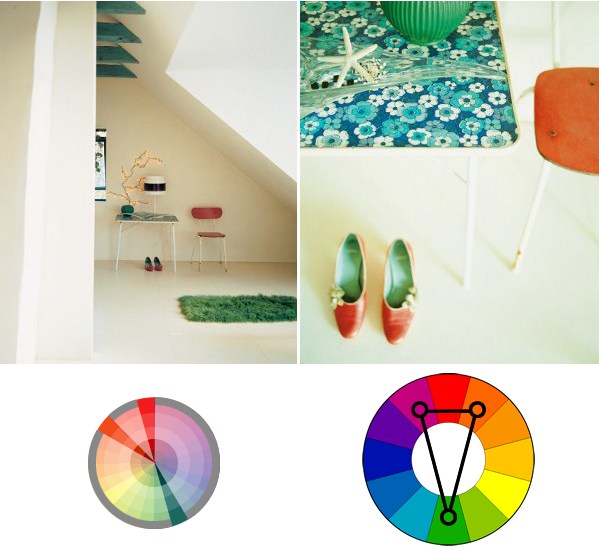 배색, 색상조합 기본 개념 이해하기 - Monochromatic, Complementray, Analogous, Split ...