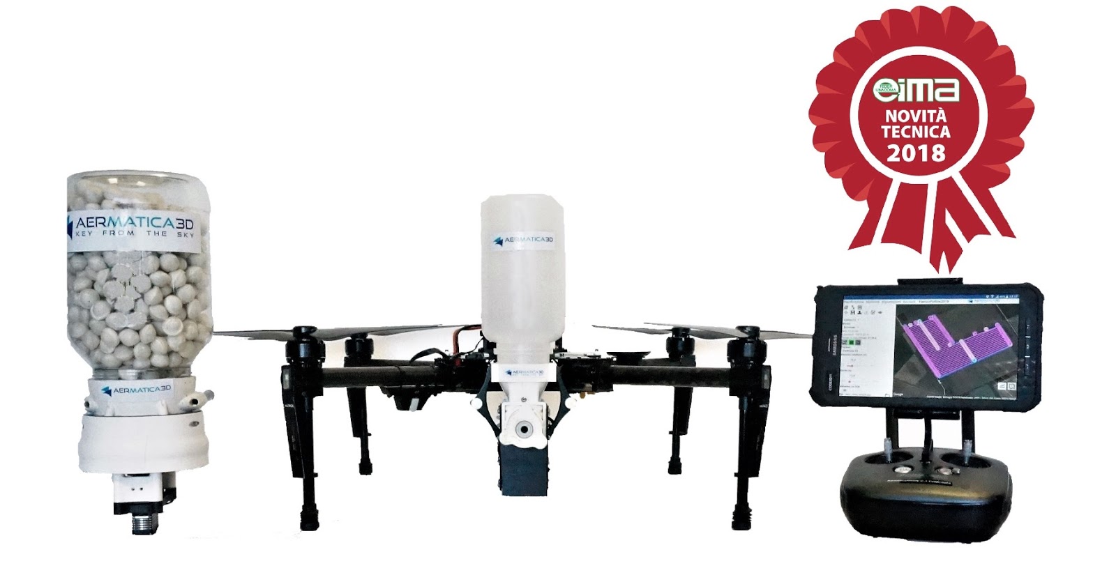 Aermatica3D a EIMA 2018 con i droni per l'agricoltura e il D-KIT vincitrice del premio Novità ...