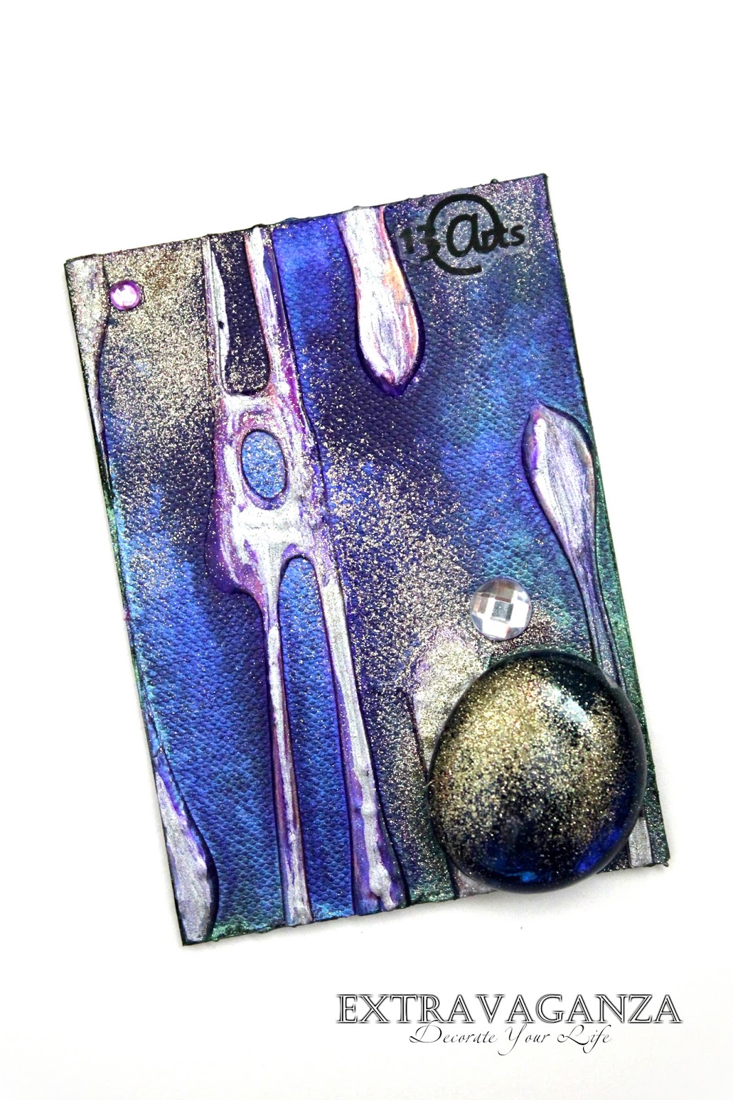 13 arts: Artist Trading Cards "13 textures"