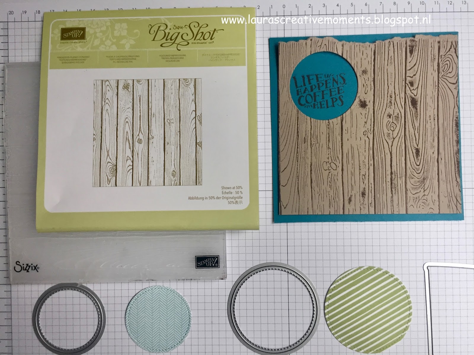 Laura's Creative Moments: PINEWOOD PLANKS EMBOSSING FOLDER (STAMPIN' UP!)