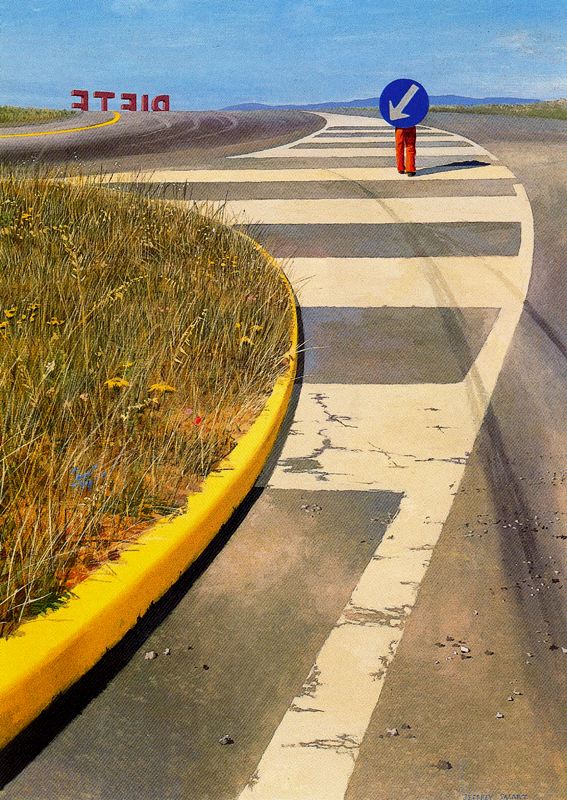 Painting of Jeffrey Smart artist, Jeffrey Smart paintings