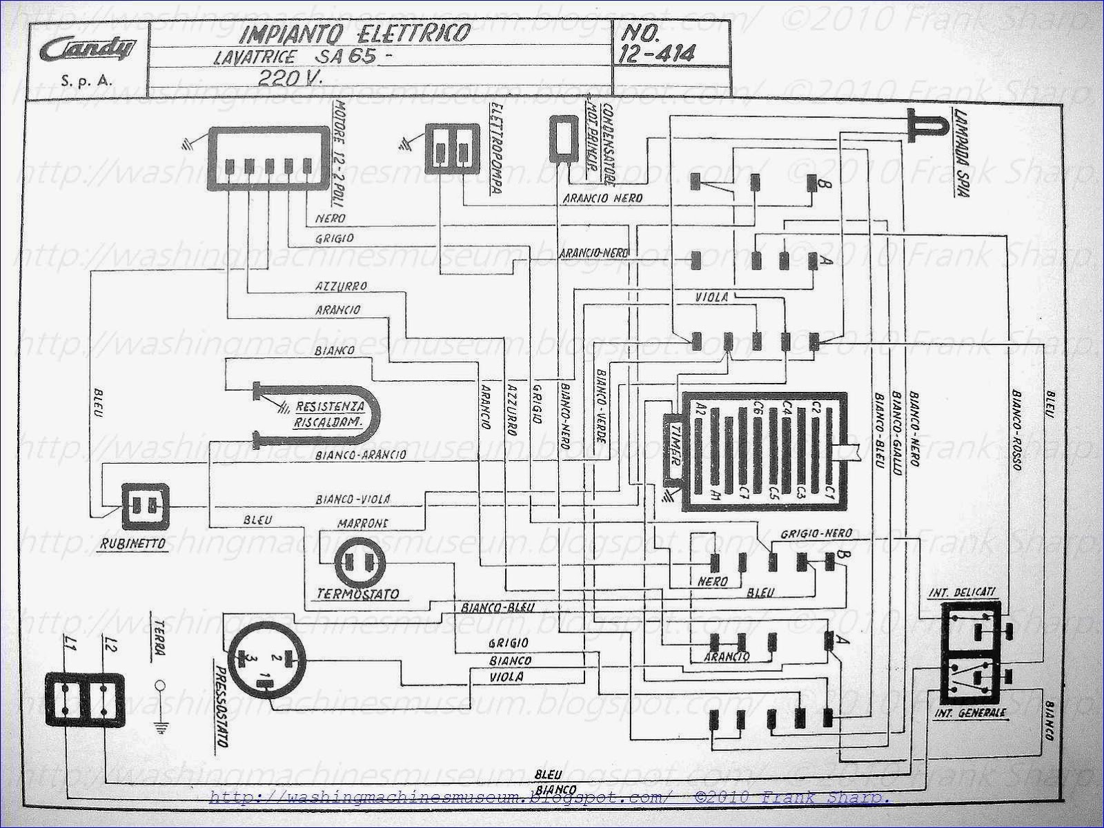 Washer Rama Museum ™: CANDY SA65 SCHEMATIC DIAGRAM.