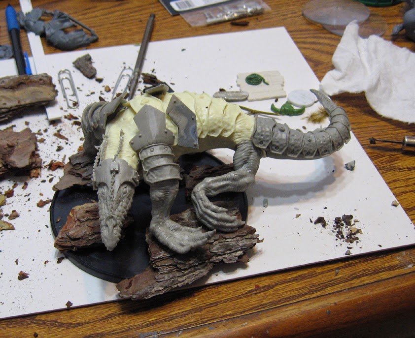 James Wappel Miniature Painting: Monstrous basing for monstrous monsters.