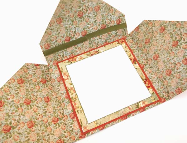 Flutterby Crafts: Envelope Fold card with KaiserCraft papers