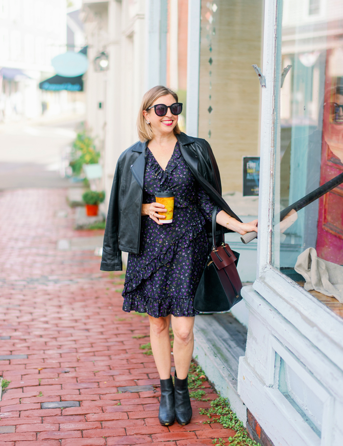 Florals & Leather - The Boston Fashionista