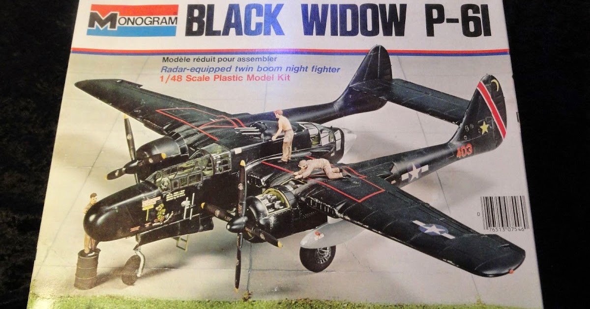 Model Airplane Memories: Monogram 1/48 Northrop P-61A Black Widow