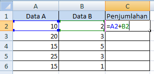 Belajar Rumus Dasar Microsoft Excel (Bagian 1) ~ Sinau Excel