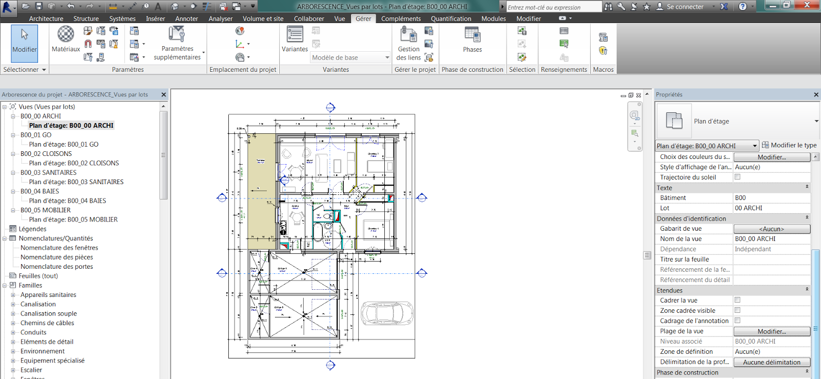Revit-Mémo: Revit 2014_Organisation de l'arborescence, tri par lots