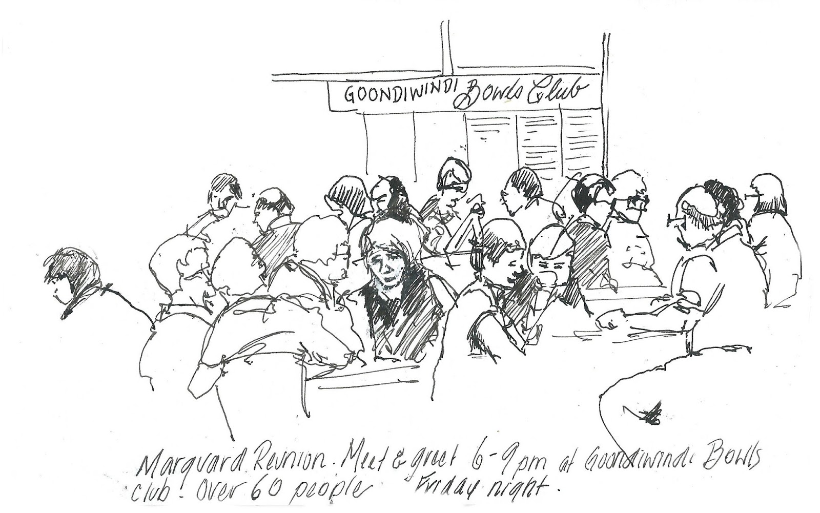 Artists' Journal Workshop: family reunion sketching