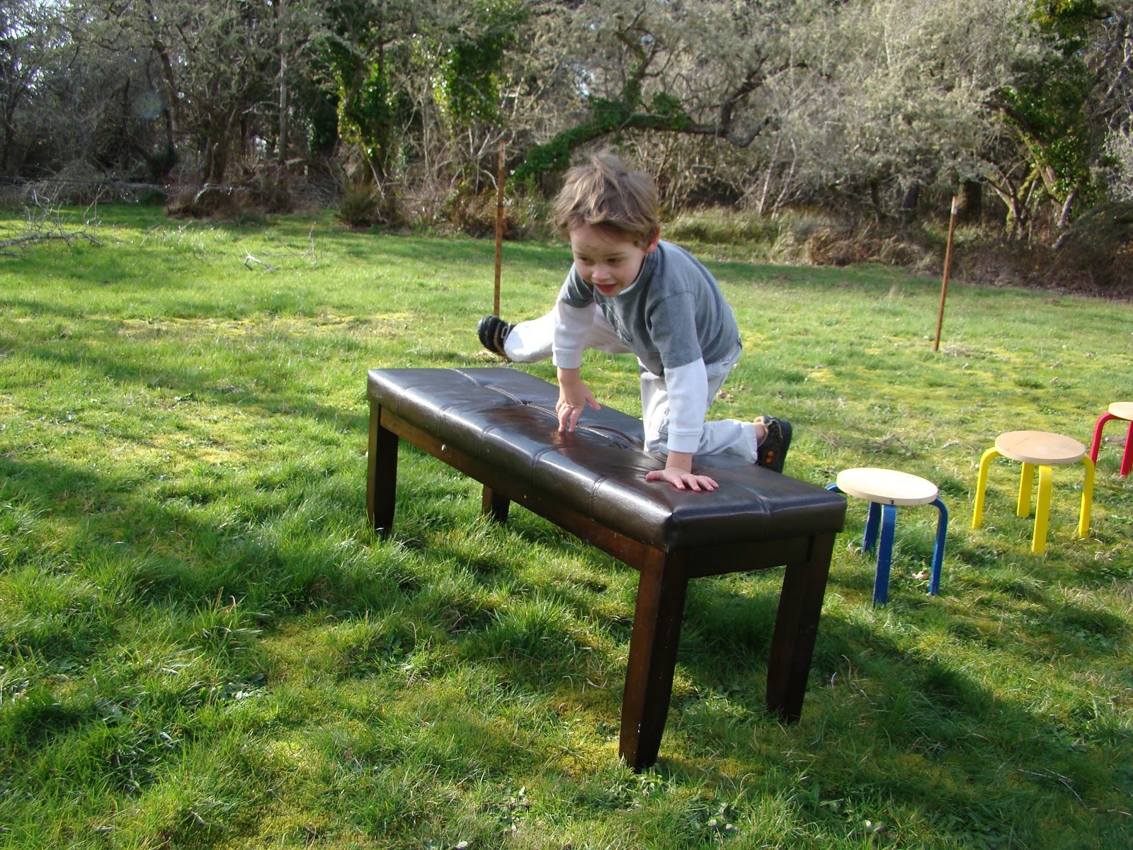 The Ovard Family: Homemade Obstacle Course