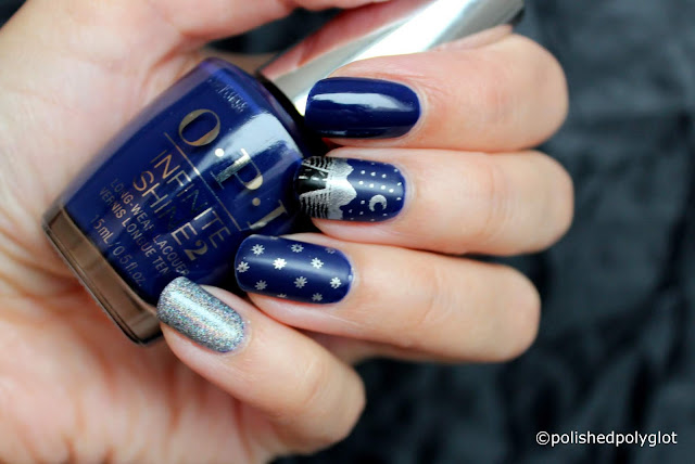 Nail art │ Starry Night Nail design / Polished Polyglot