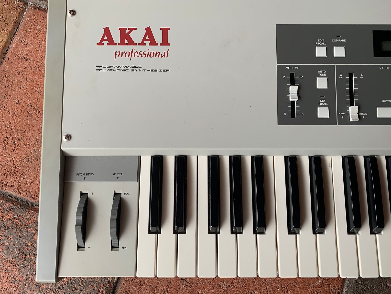 MATRIXSYNTH: Akai AX 73 1980s Synthesizer w/ Road Case & Parameter Sheet