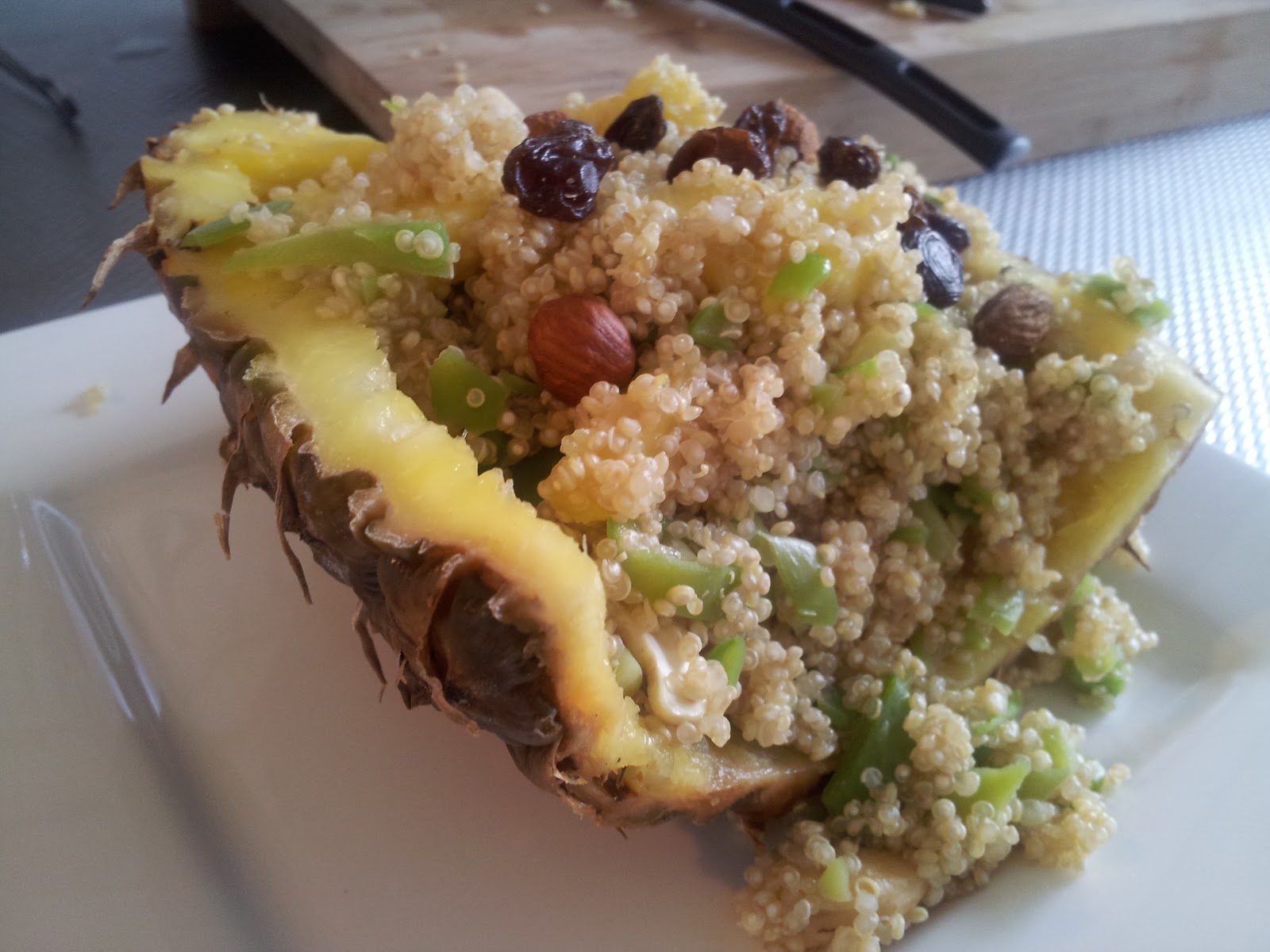 Healthy life style : Ananas quinoa avond eten / pineapple quinoa dinner