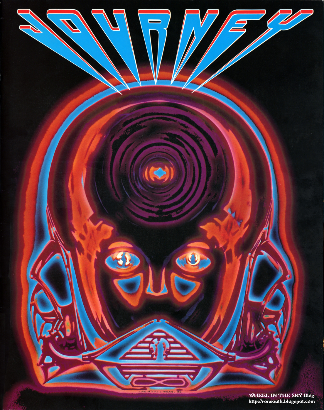 WHEEL IN THE SKY: Journey Frontiers 1983 Tour Program Book Cover