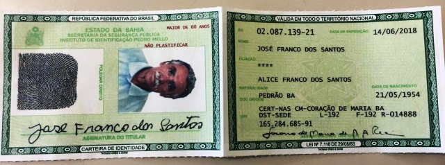 Idoso é preso tentando sacar R$ 10 mil com identidade falsa em Feira de ...