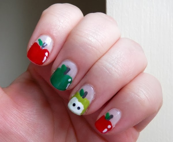 BEAUTY: Fall Apple Manicure Tutorial | Neon Rattail