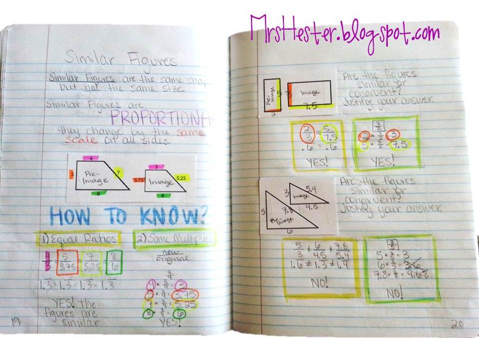 Mrs. Hester's Classroom : Unit 1: 8th Grade Math