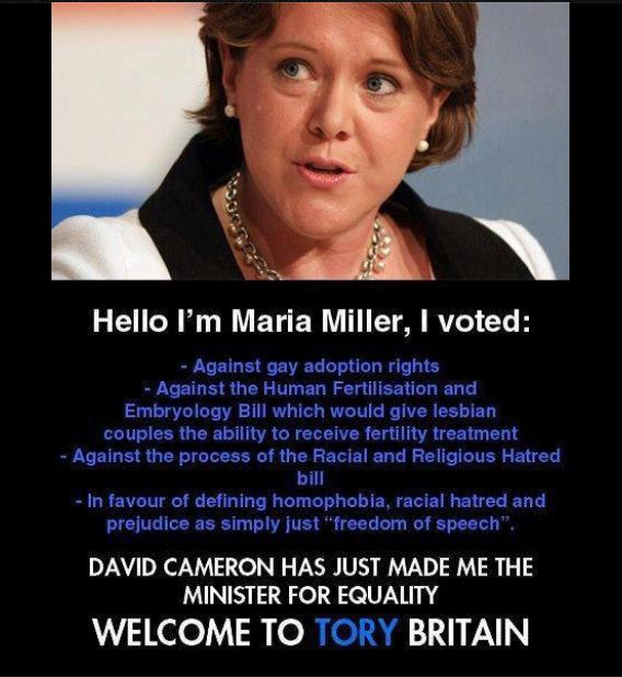 The REAL Scottish Defence League: Maria Miller MP - Tory Scum