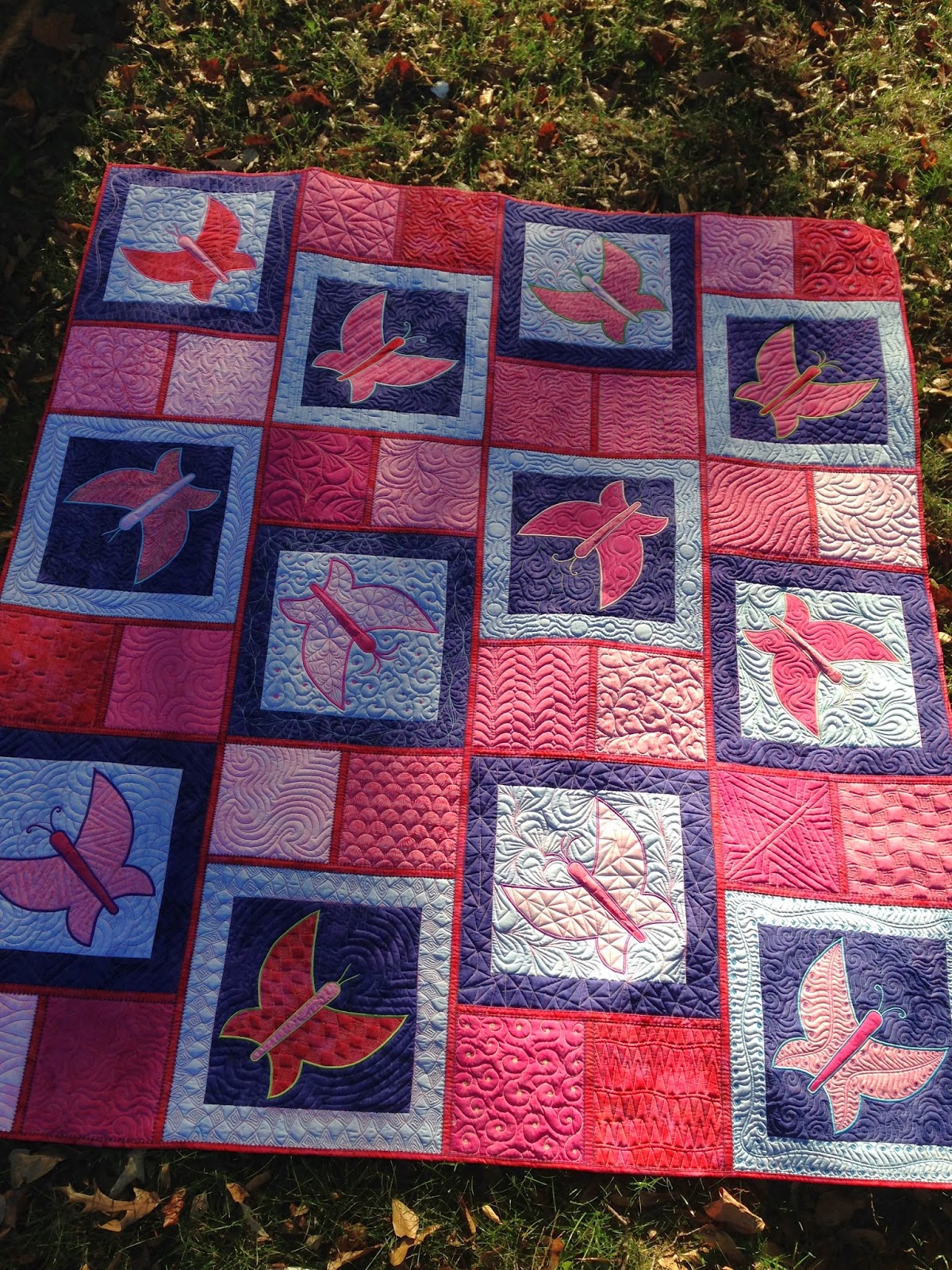 The Free Motion Quilting Project: Picking Colors for Dancing Butterfly