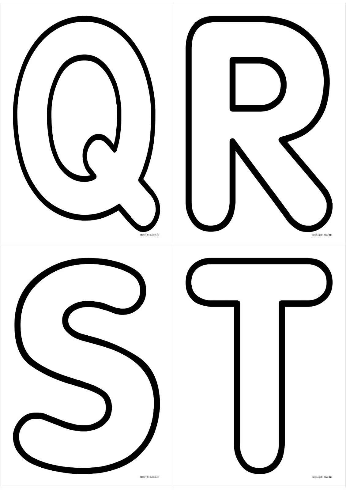 Letras para rellenar - Imagui