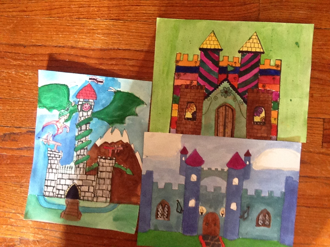 Oak Creek East Middle School Art Class: 7th grade Medieval Architecture