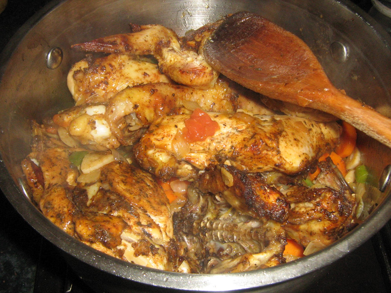 LAM BASSA'A: POULET DG "LÉGER".... DG CHICKEN "LIGHT"