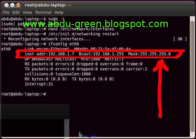 Cara Merubah Ip Address Linux Ubuntu Melalui Terminal ~ Nemukode
