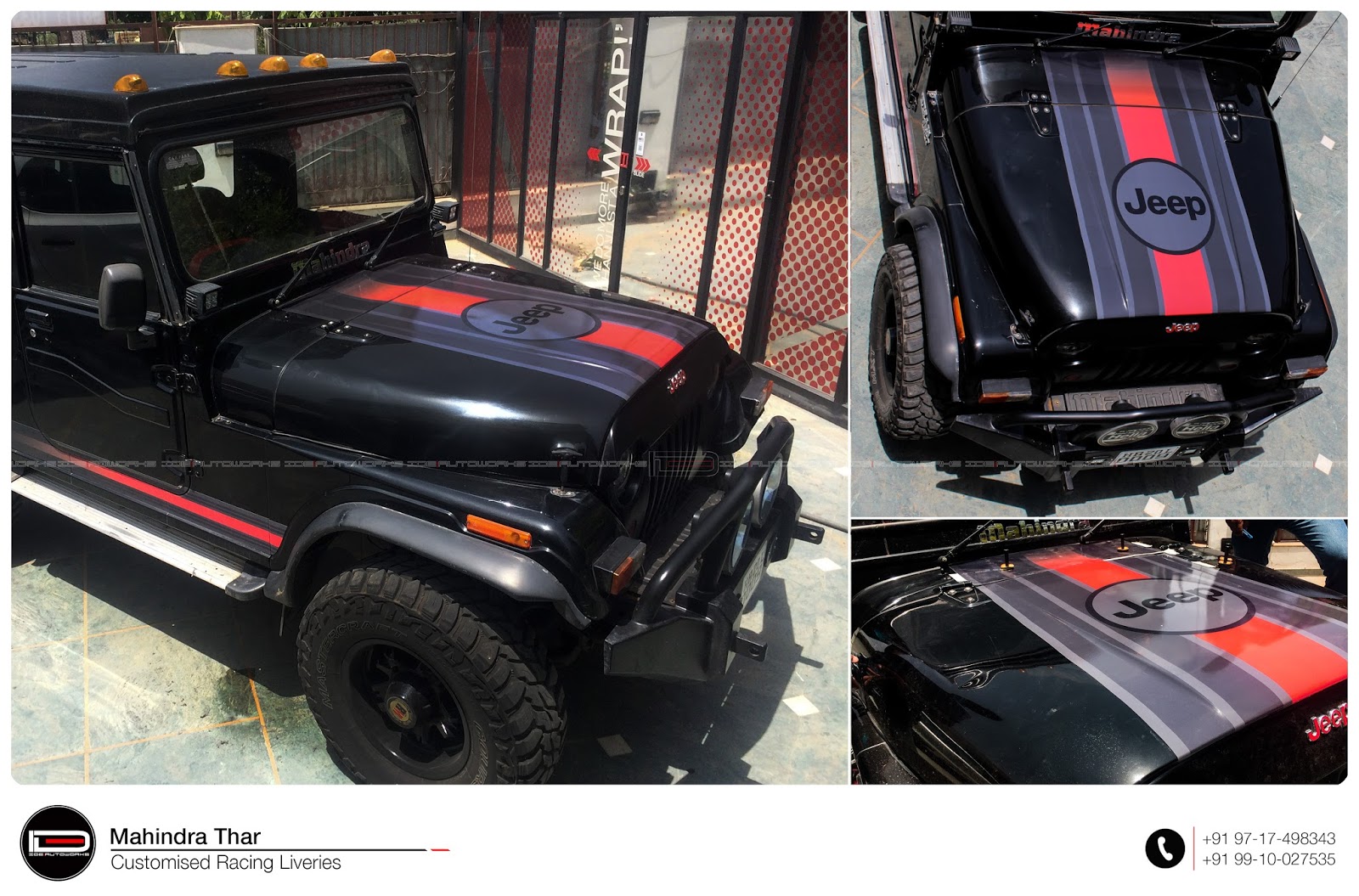 Mahindra Thar - Racing Stripes | IDE Autoworks