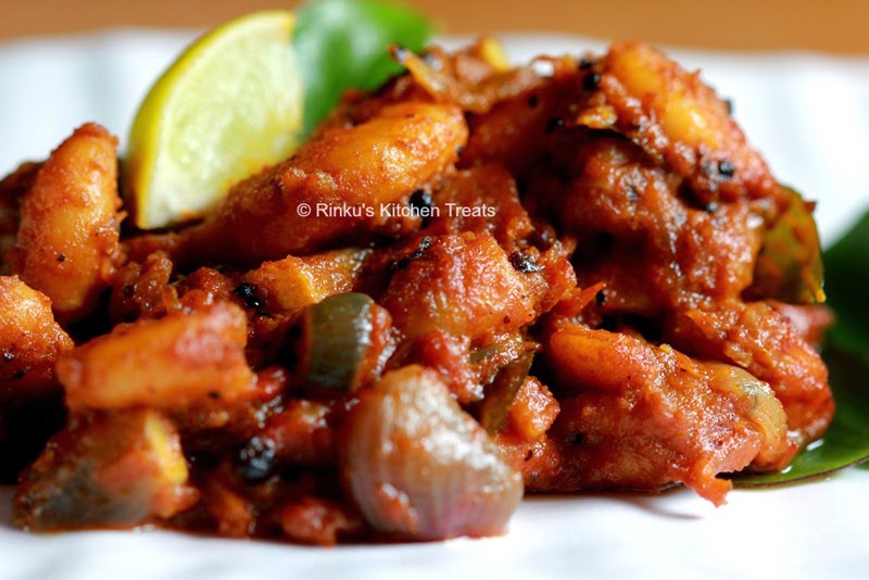 My Food Treats: Chemeen Pollichatu / Kerala Prawns Pollichathu