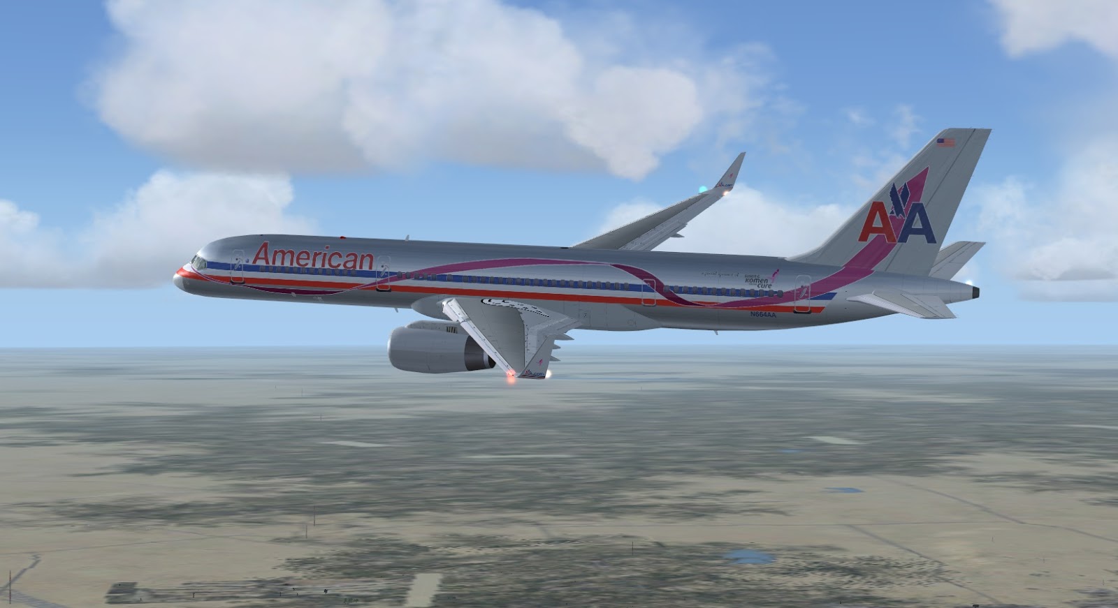 Aviação Arte: Boeing 757-200 American Airlines Posky - Mega Pack