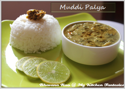 My Kitchen Fantasies: Muddi Palya