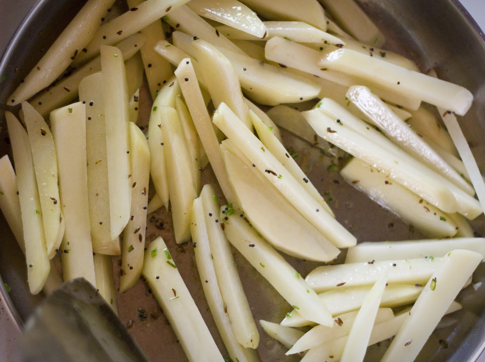 The Colors Of Indian Cooking: Indian-Style Fries, Fast and Easy