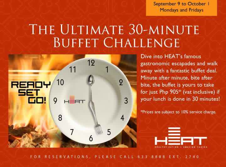 Fresh Promos: Heat, Edsa Shangri-La: Ultimate 30-Minute Lunch Buffet