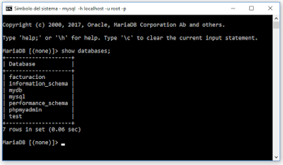 Comandos básicos de Mysql desde consola Windows - Blog de Tecnologia ...